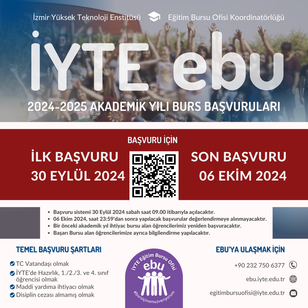 İYTE EBU, 2024-2025 Akademik Yılı İhtiyaç Bursu Başvuru Duyurusu – EBU ...